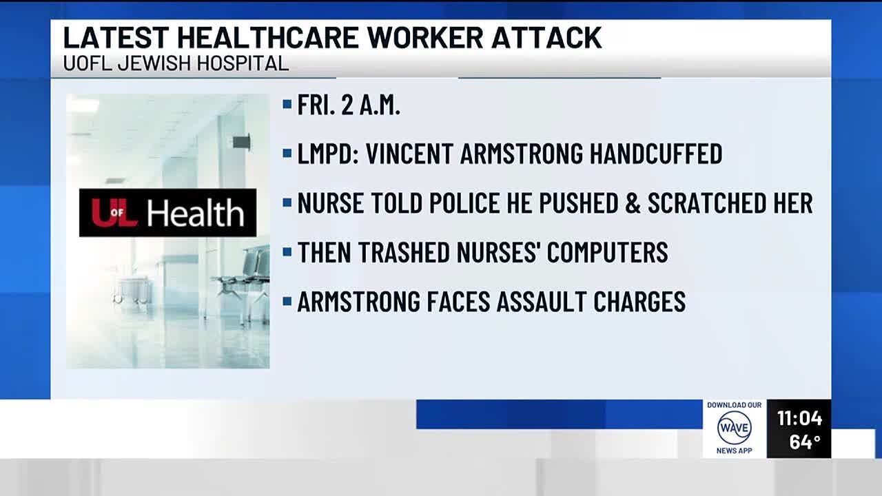 Man arrested after fighting security guards, knocking over computer ...