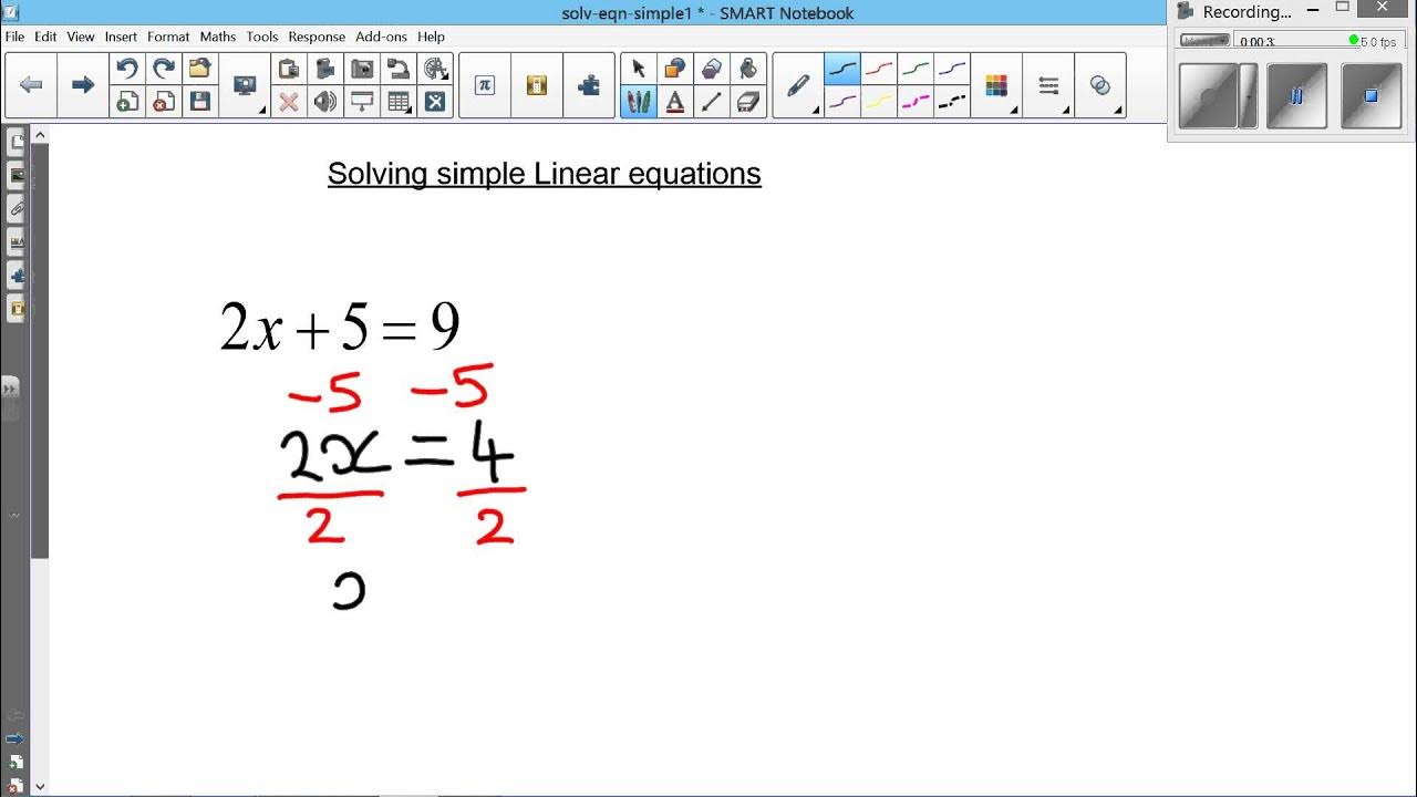 Solving Linear Equations [Simple] - YouTube