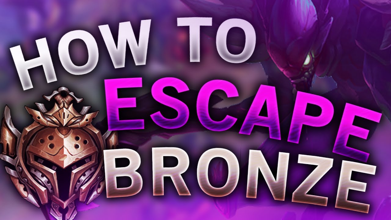 How to escape bronze in League of Legends - YouTube