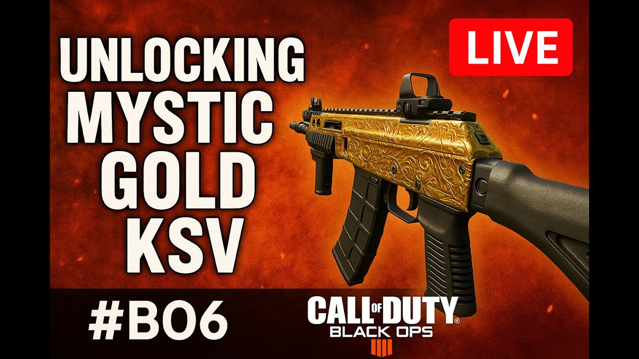 Unlocking Mystic Gold KSV LIVE! | Call of Duty BO6 Camo Grind 🎯 #BO6 # ...