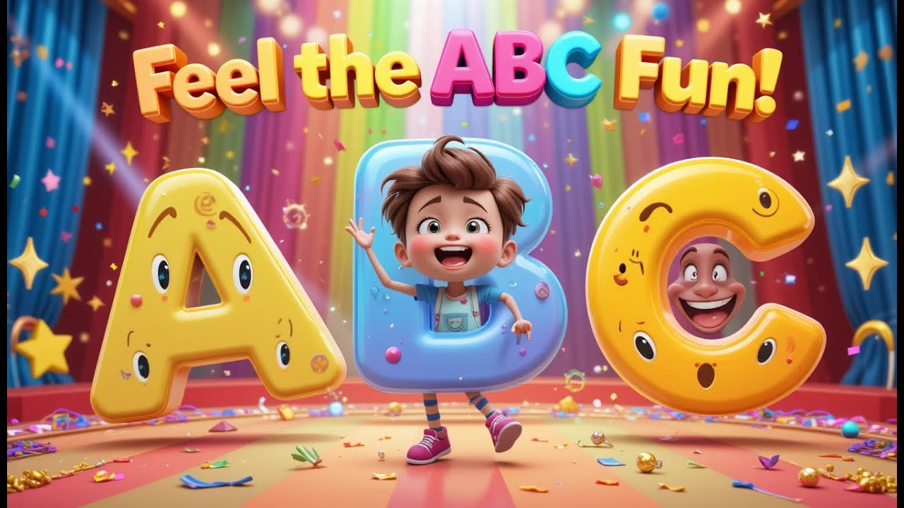Fun ABC Song for Kids with Feelings & Actions 🎶| Feel It, Move It, A-B ...