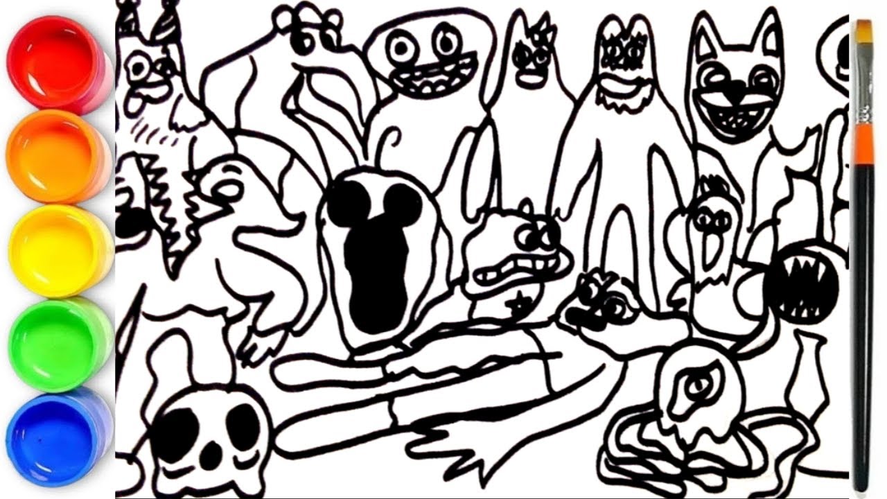 How to draw Garten of Banban All Characters | Drawing Garten of Banban ...