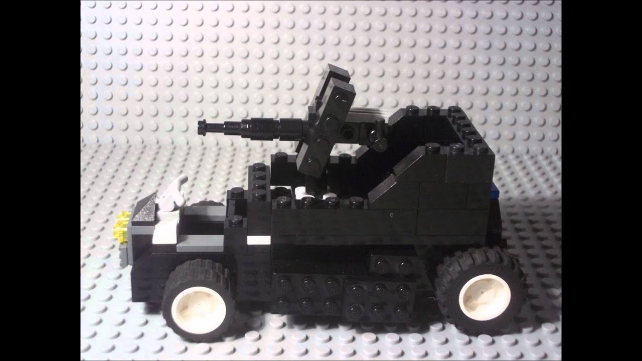 Custom Lego Machine Gun and Transport Vehicle - YouTube