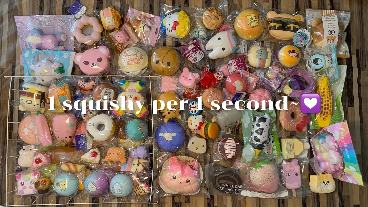 ASMR squeeze random squishy slow~💞 | บีบสกุชชี่น่ารักแบบวิต่อวิ - YouTube