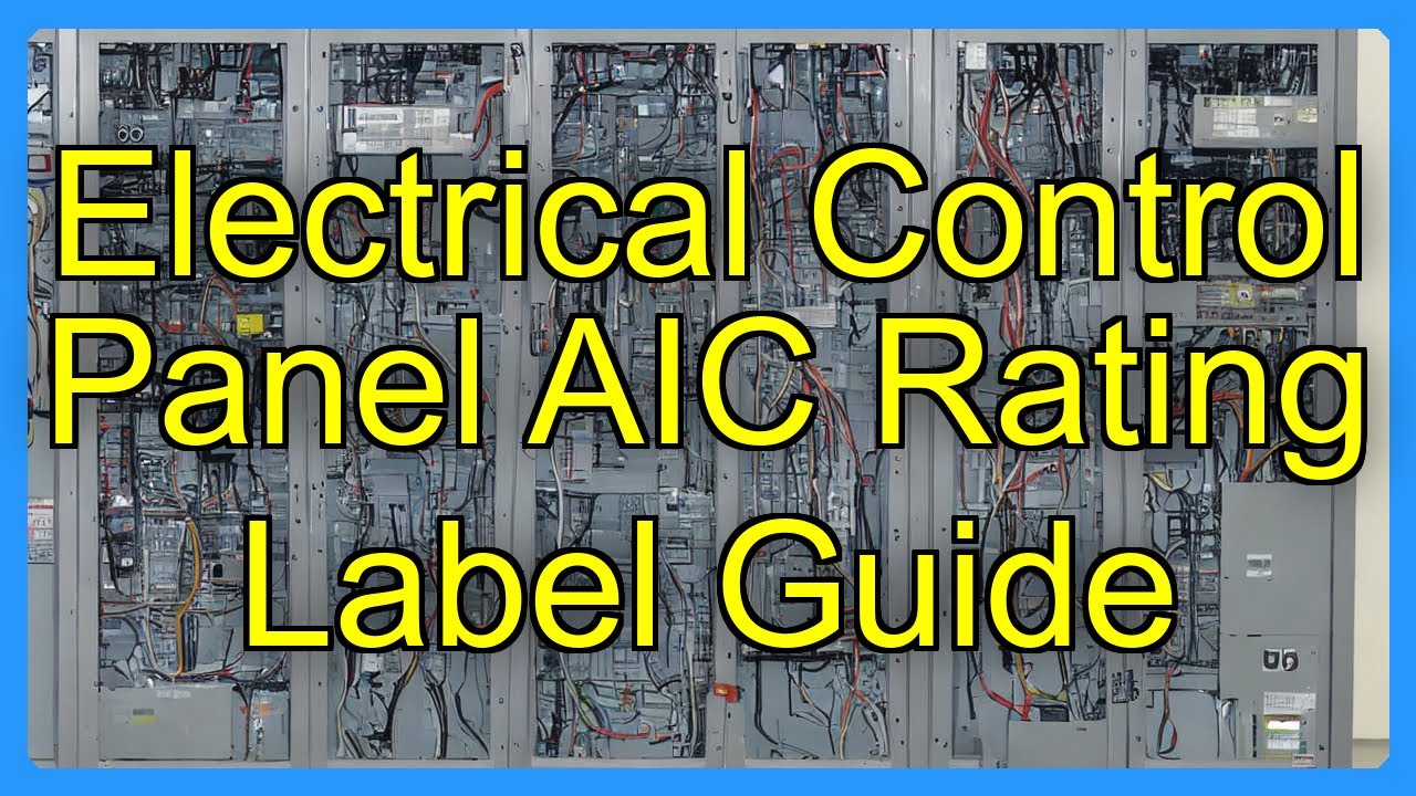 Electrical Control Panel AIC Rating Label Guide - YouTube