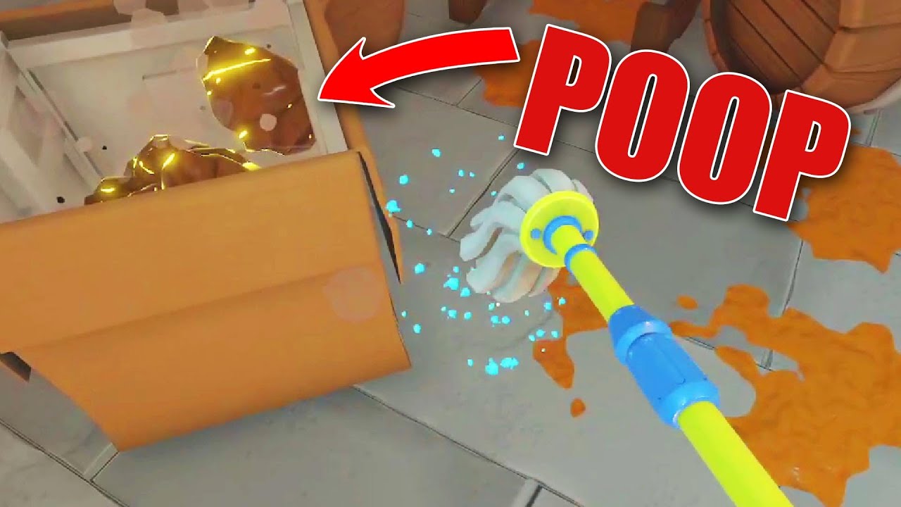 This Game Will Be A Hit - Monster Mop Up - Clean Up Monster Poop (NC ...