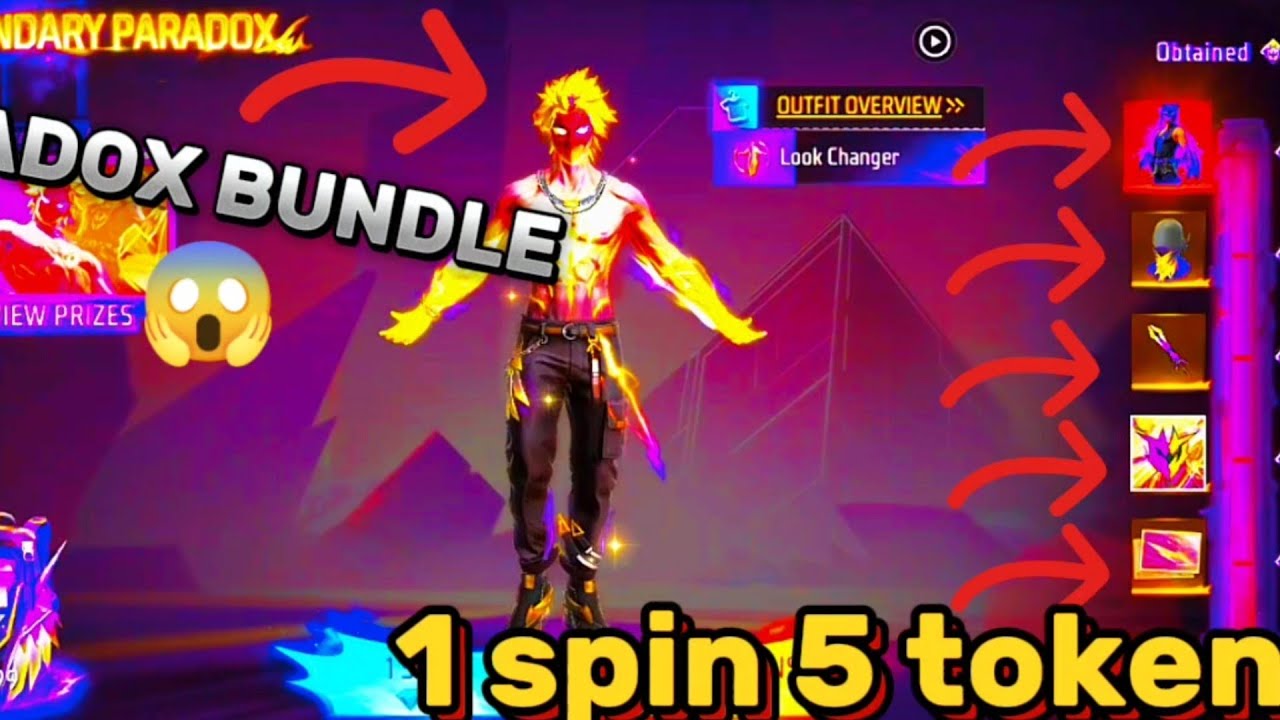 paradox bundle spin|1 spin 5 token|ful look#garenafreefire - YouTube