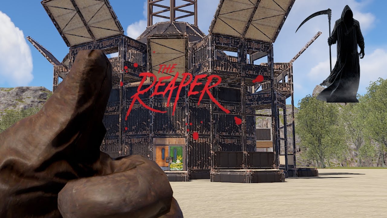 the reaper rust base clan 100 rockets - YouTube