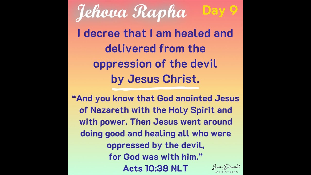 Day 9: Declaration of God's Healing Power - YouTube