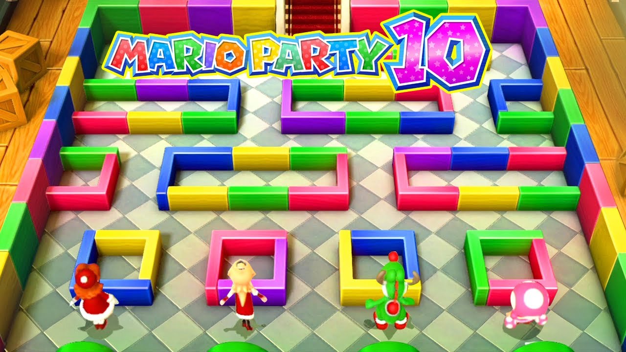 Mario Party 10 - Daisy vs Rosalina vs Yoshi vs Toadette (Master CPU ...