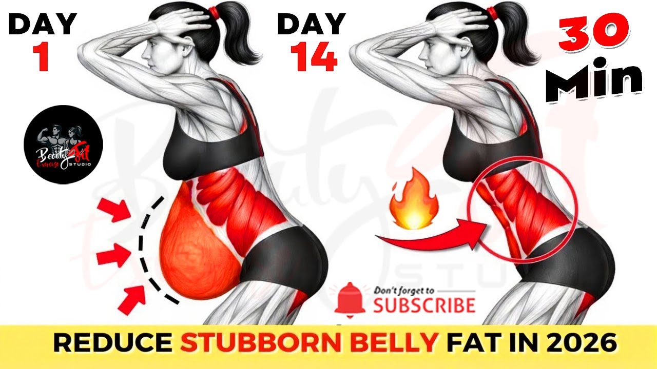 30 Minute Standing Ab Workouts to Burn Belly Fat Exercise to Lose ...