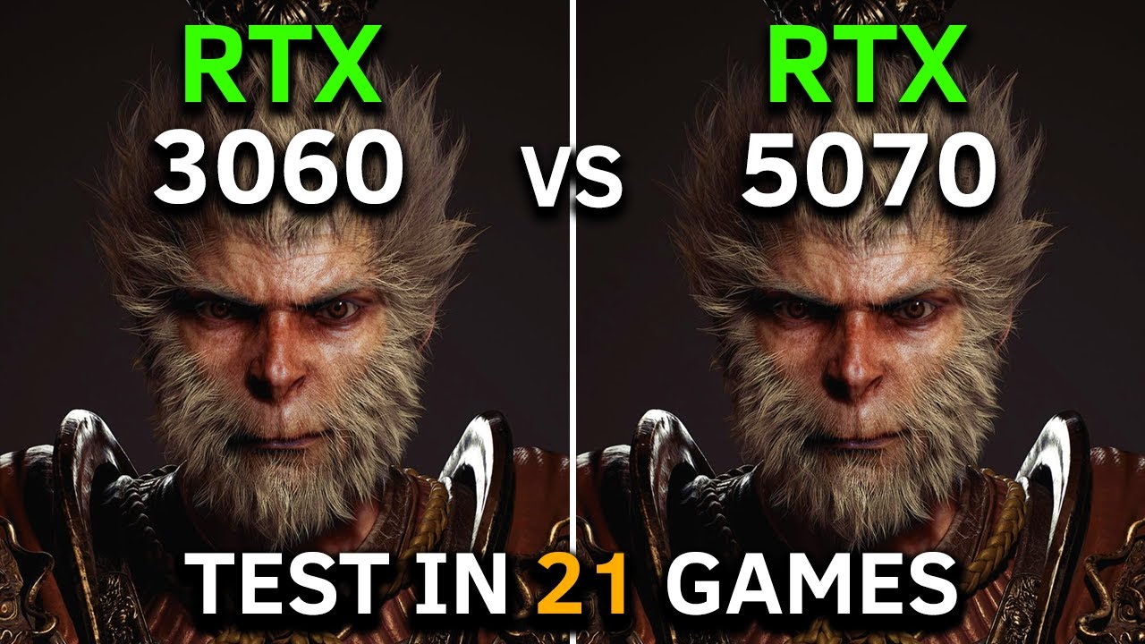 RTX 5070 12GB vs RTX 3060 12GB | RAY TRACING + DLSS | Test in 21 Games ...