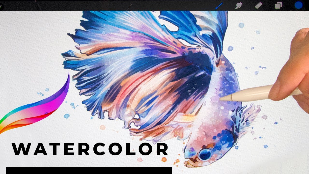 [Procreate] Watercolor Fish tutorial by Haze Long + new watercolor ...