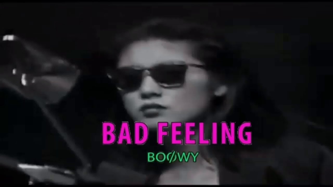 カラオケ BAD FEELING/BOOWY - YouTube
