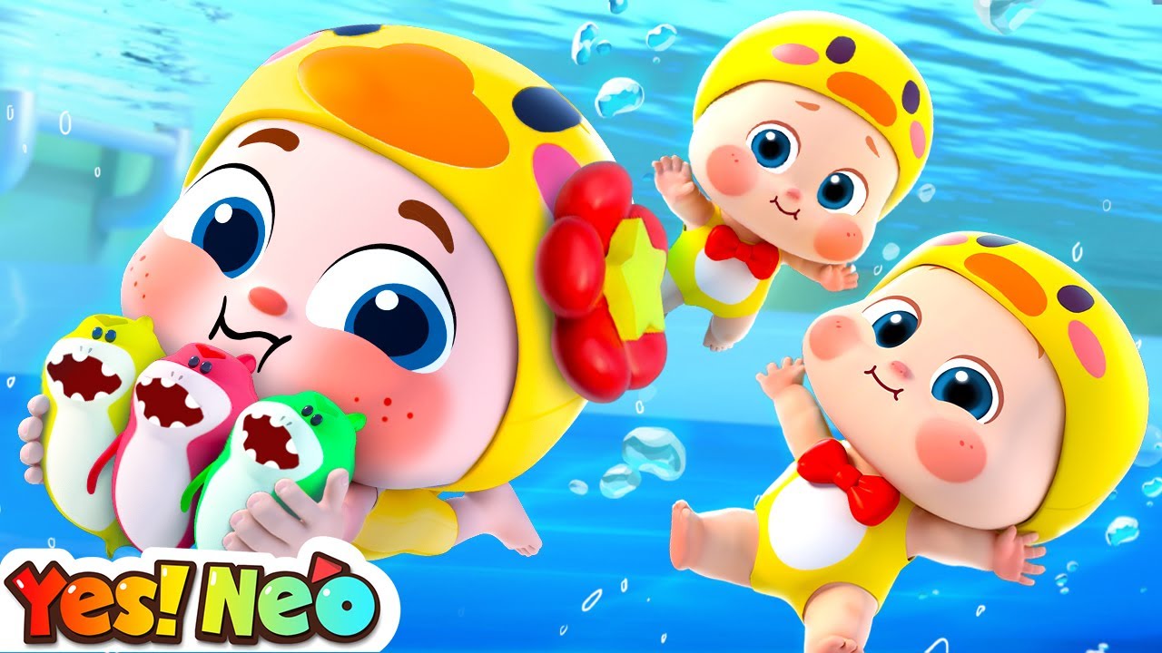 Baby Learns Safety Rules in the Pool | Numbers Song | Nursery Rhymes ...