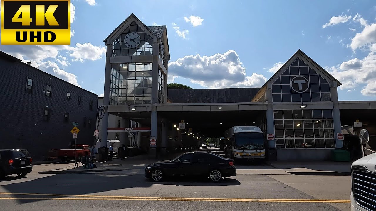 4K Walk in Massachusetts - Broadway MBTA Station to Andrew MBTA Station ...