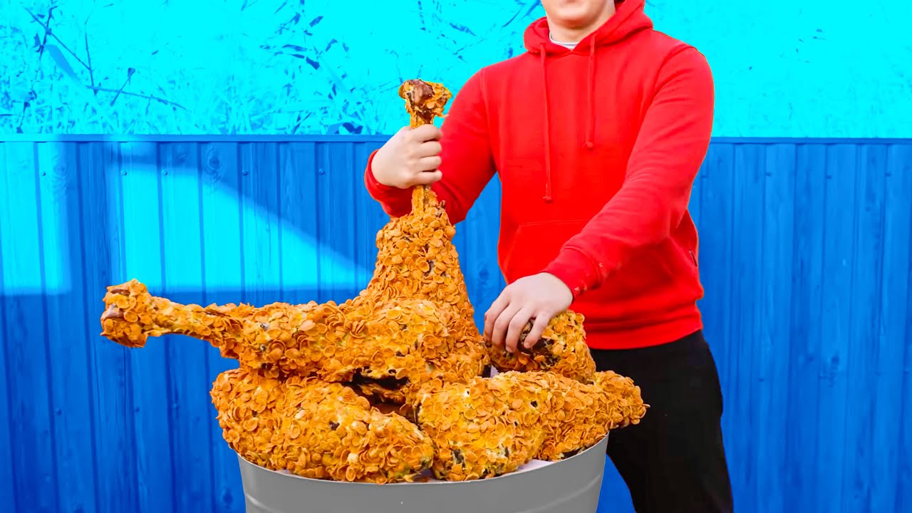 Ember KFC Raksasa | Cara Membuat Paha Ayam KFC DIY Terbesar di Dunia ...