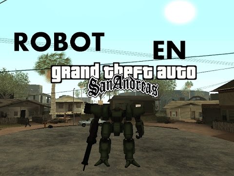GTA SA Mod Robot - YouTube