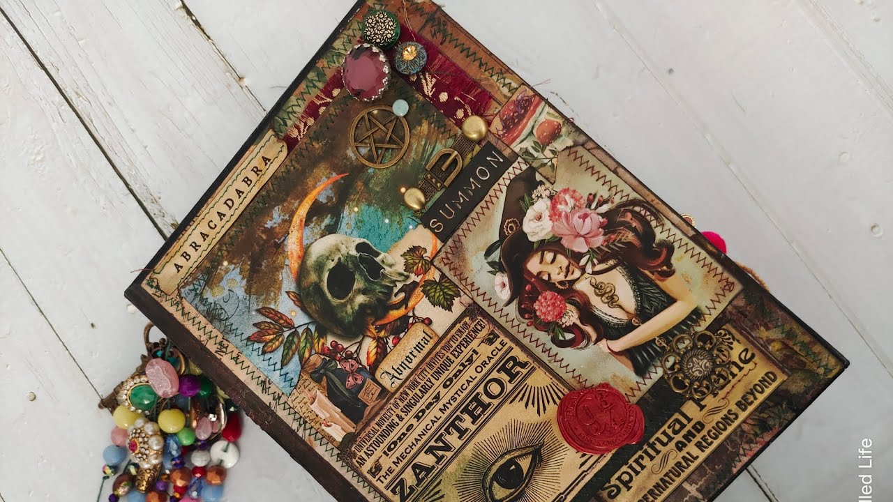 Book of Enchantment | Magic Junk Journal | Book of Spells - YouTube