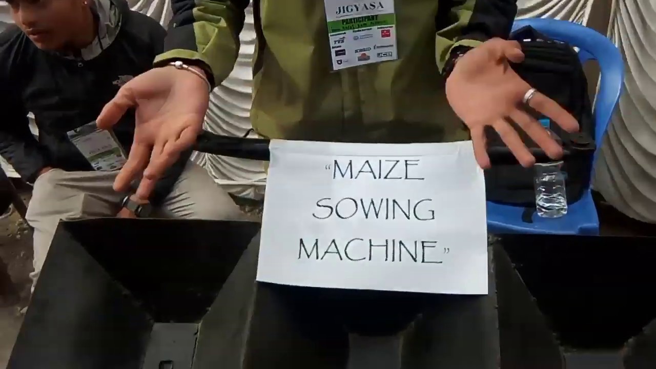 JIGYASA 2019 THAPATHALI CAMPUS "Maize Sowing Machine" Prototype. - YouTube