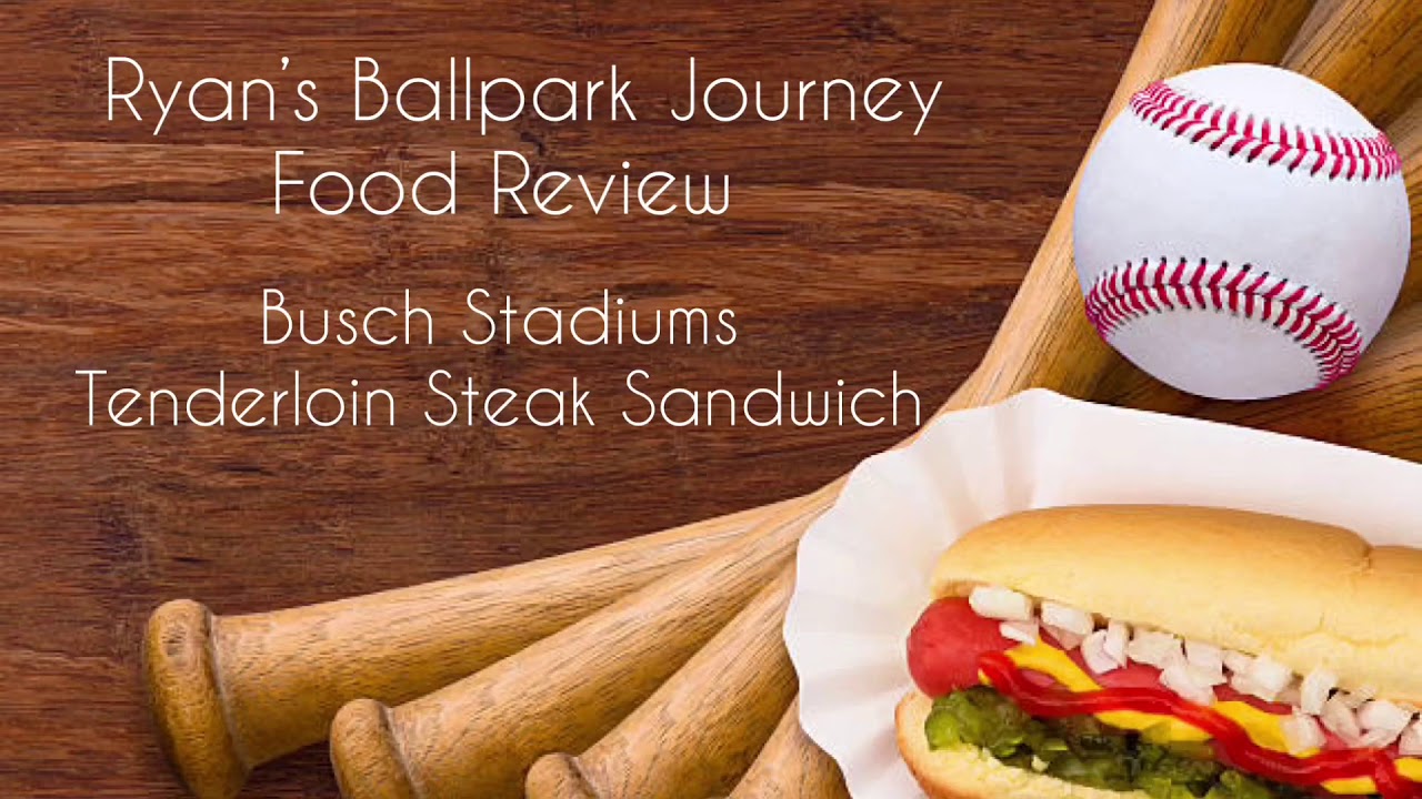 Ballpark Food Review - Busch Stadium Tenderloin Steak Sandwich! - YouTube