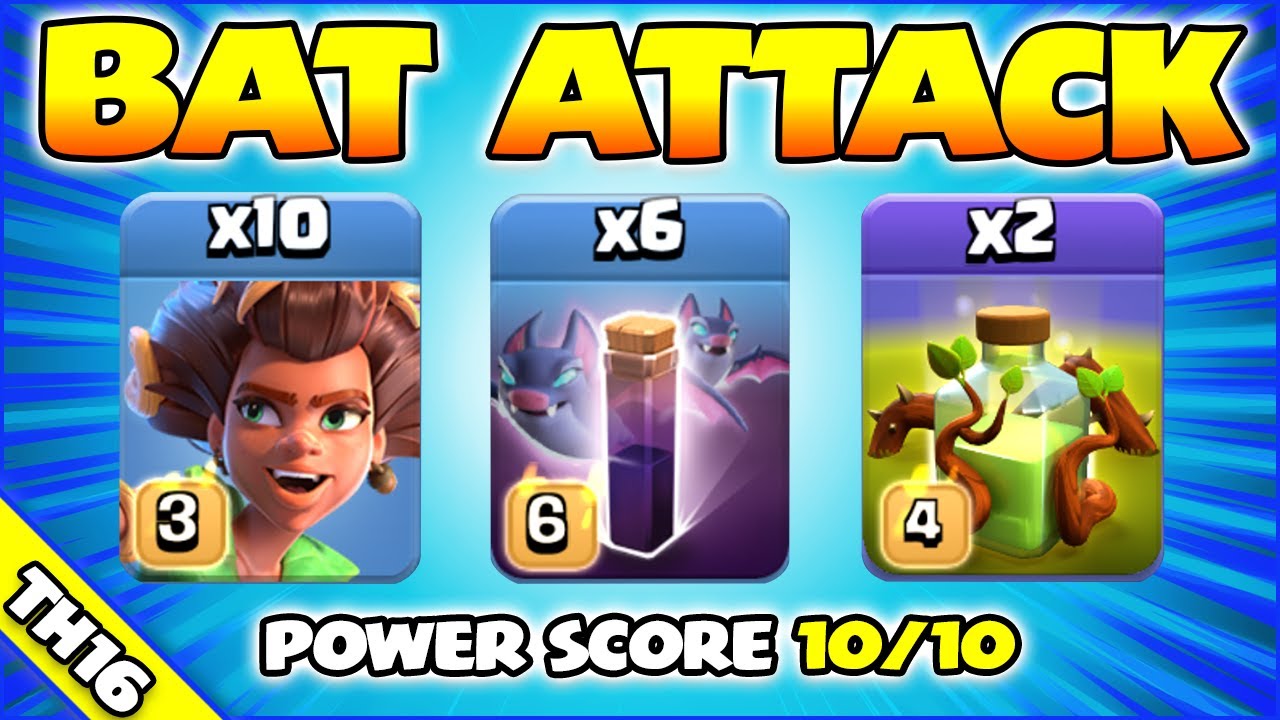 Overgrowth Spell + Bats = WOW!!! NEW TH16 Attack Strategy (Clash of ...