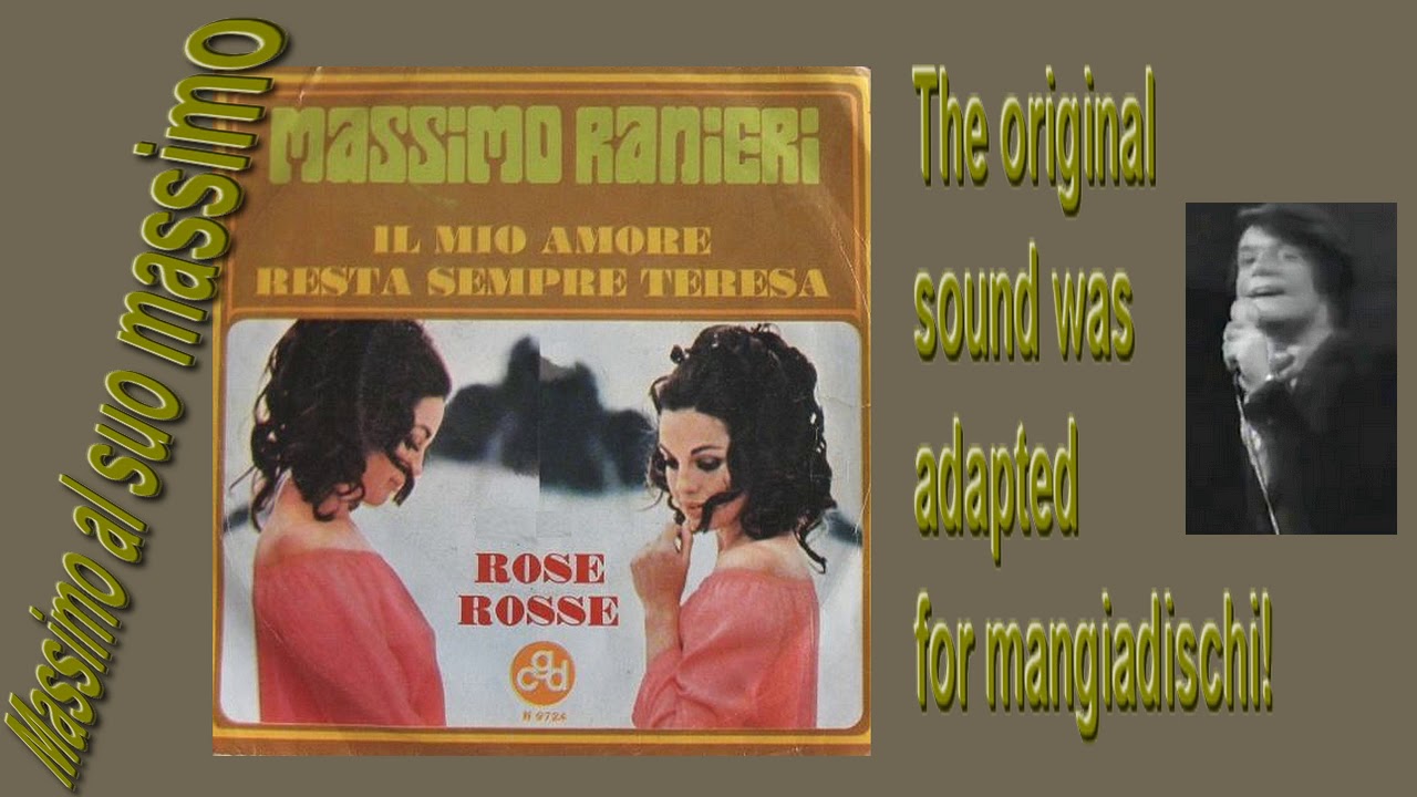 Massimo Ranieri Rose rosse & Teresa 1969 - YouTube