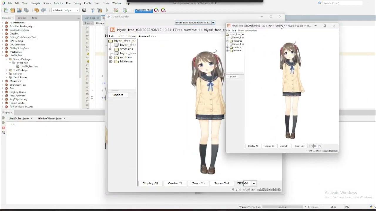 Tried putting Live2D model in Java GUI... Accidentally made OBS ripoff - YouTube