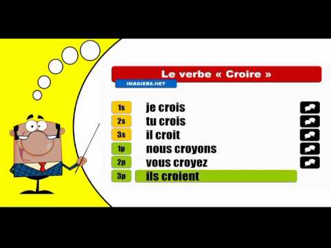 Cómo conjugar el verbo Croire # Indicatif Présent - YouTube