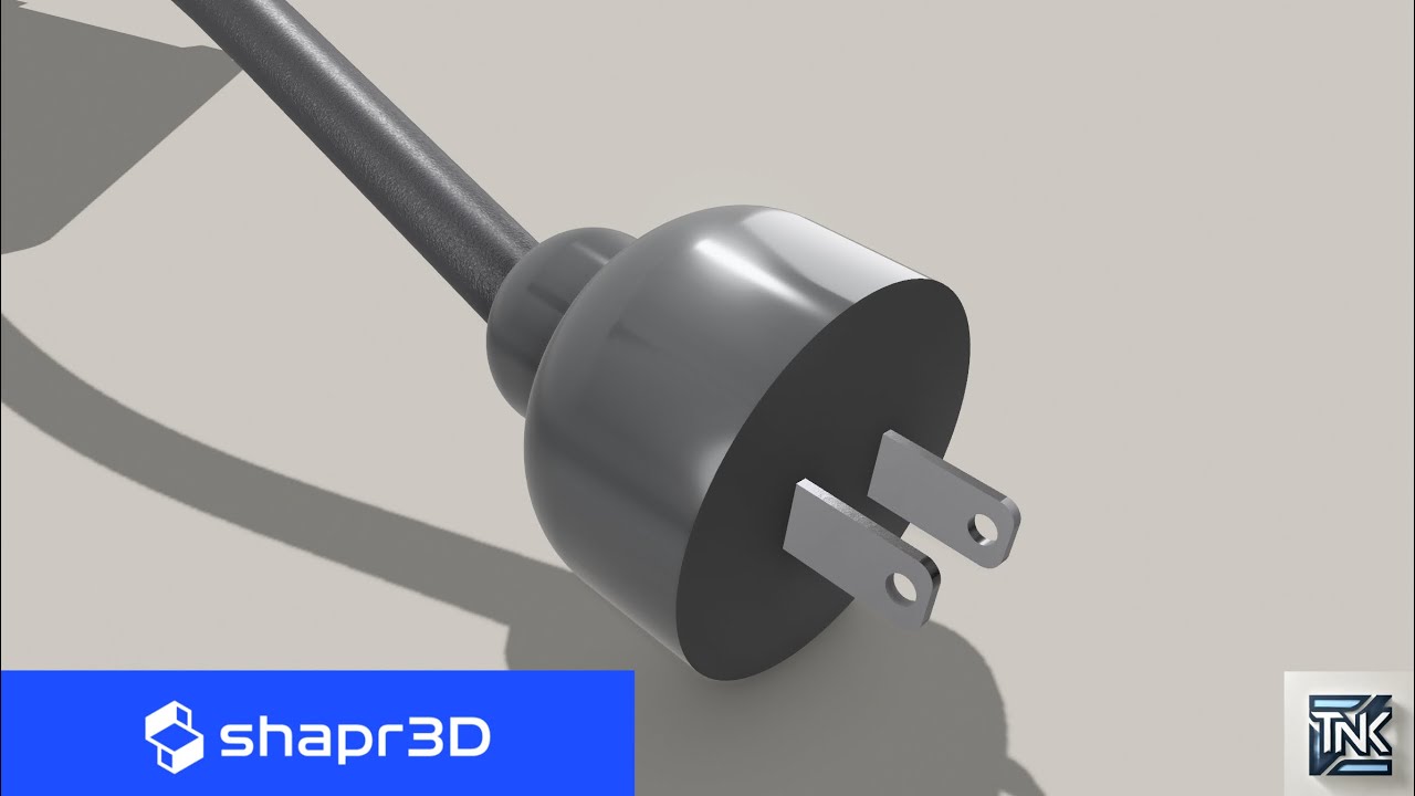 How to 3D model an elctrical power plug in shapr3D! ⚙️ - YouTube