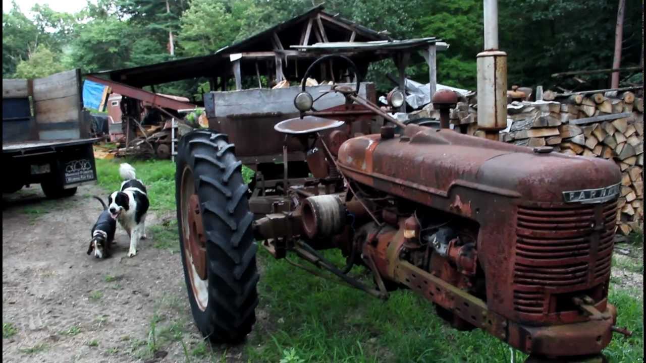 1939 Farmall hand crank start - YouTube