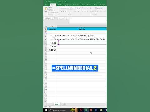 𝐂𝐎𝐍𝐕𝐄𝐑𝐓 𝐍𝐔𝐌𝐁𝐄𝐑𝐒 𝐢𝐧𝐭𝐨 𝐖𝐎𝐑𝐃𝐒 in Microsoft Excel. 𝐊𝐞𝐞𝐩 𝐨𝐧 𝐥𝐞𝐚𝐫𝐧𝐢𝐧𝐠! 🙂 ...