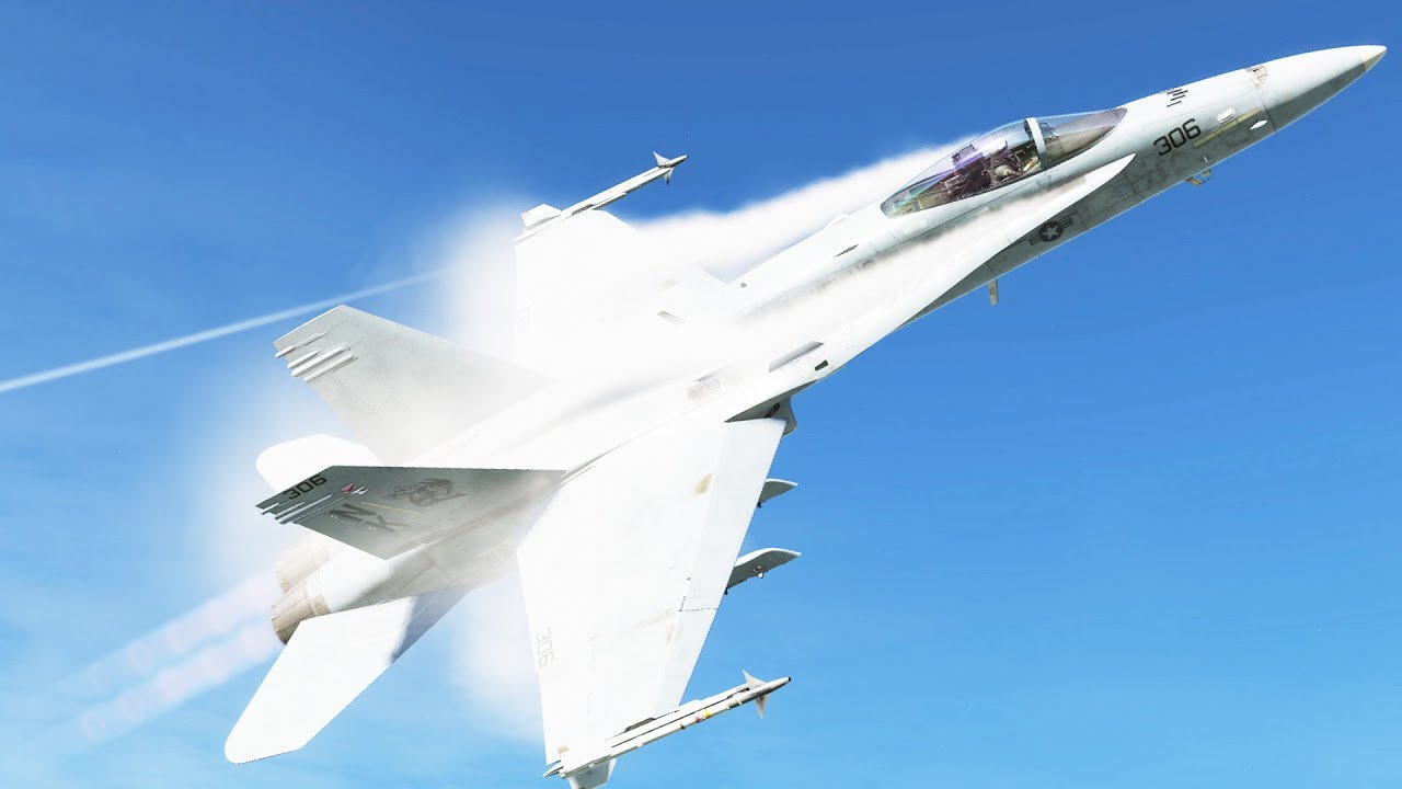 F-18 AIR To AIR GUNRUNS & Heat Missile Dodging (DCS Gameplay) - YouTube