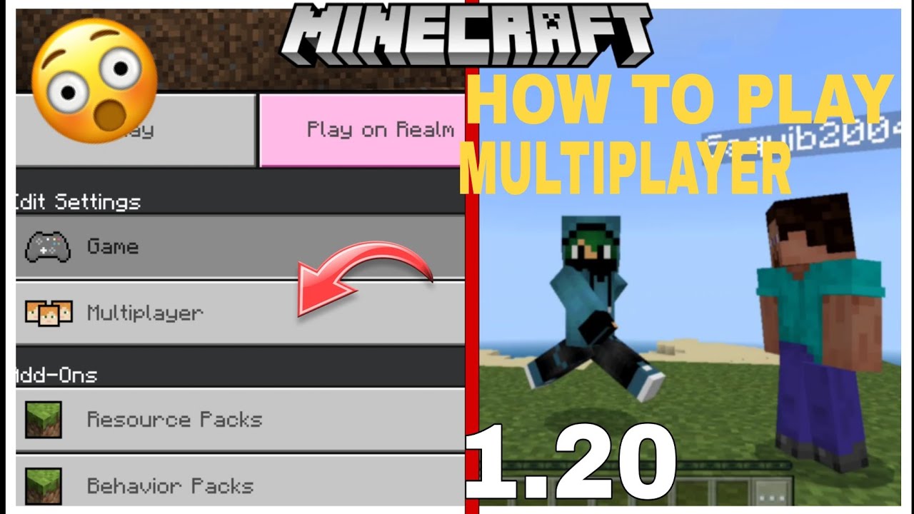 How to play multiplayer in Minecraft 1.20 pocket edition🔥 | How to play ...