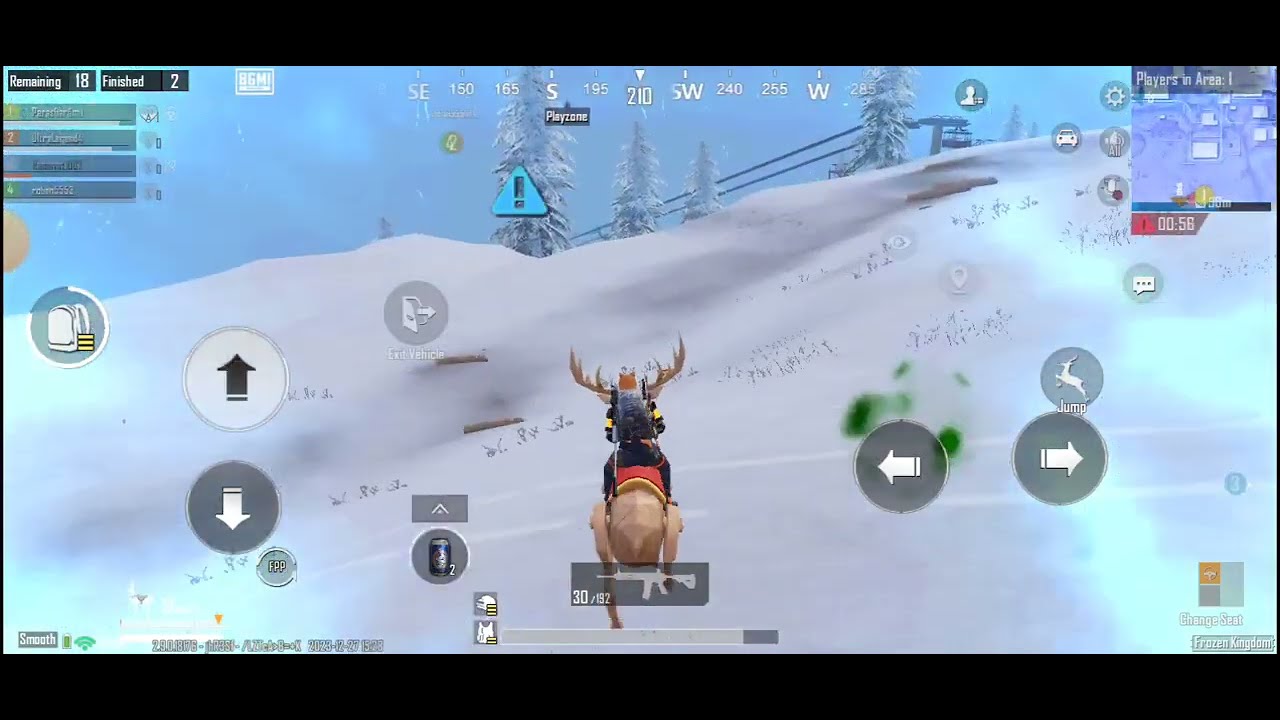 AWM Sniper Rank Push gameplay Snow village. old update game - YouTube