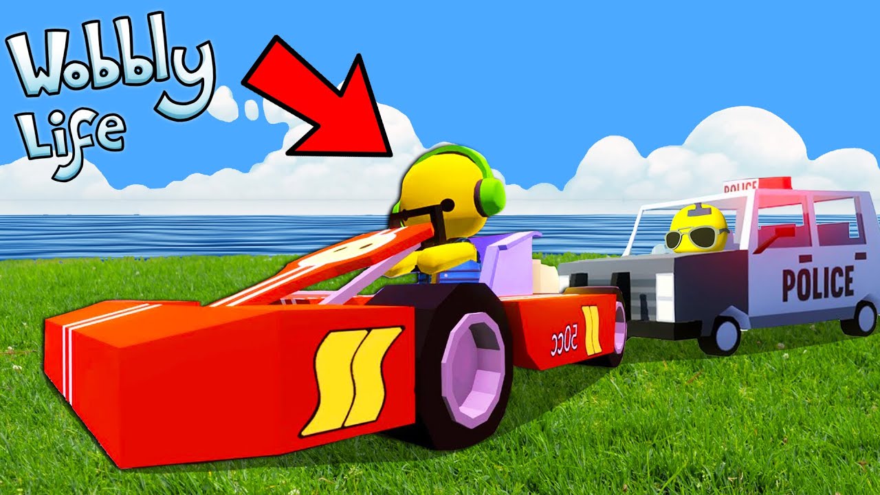 I STOLE A SECRET CAR FROM POLICE! (WOBBLY LIFE) - YouTube