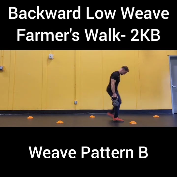 Backward Low Weave Farmer's Walk- 2KB / 5 Cones - YouTube
