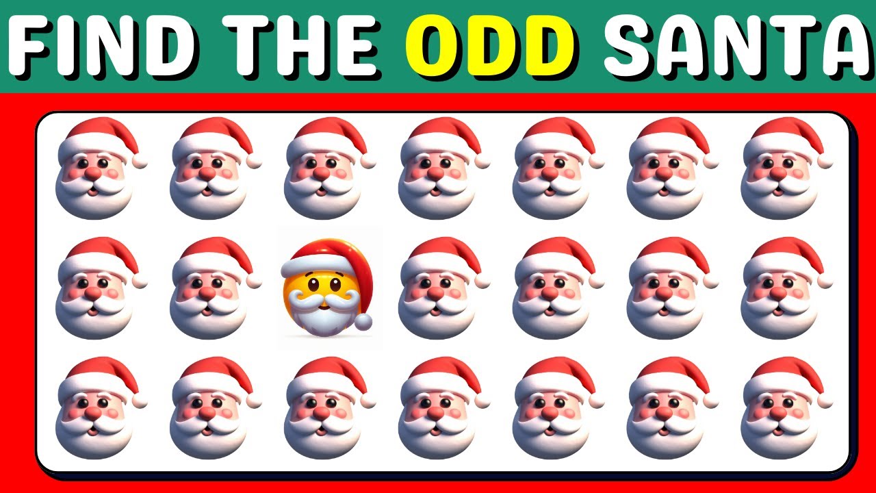 SPOT the ODD One Out - Christmas Edition 🎅🎄🦌☃️ - YouTube