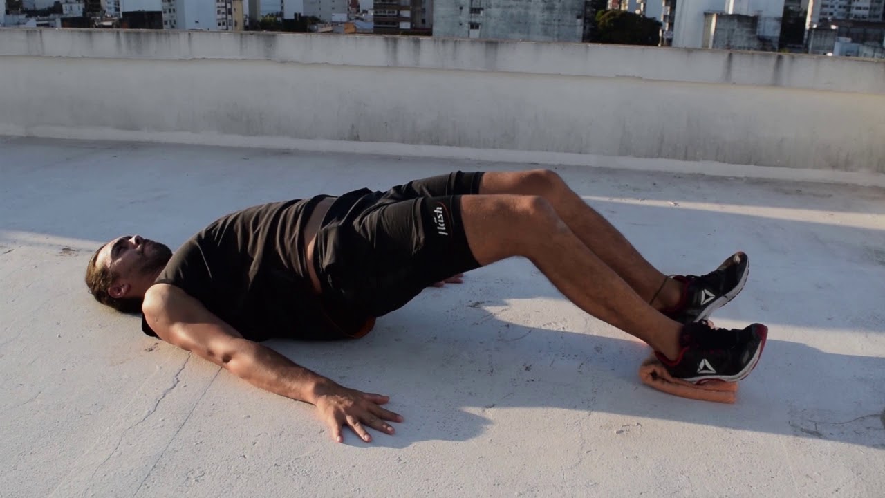 Slider Glute Bridge - YouTube