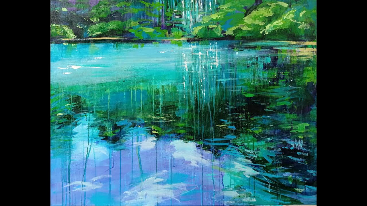 Erika Balla painting: Lake in the swampland - YouTube