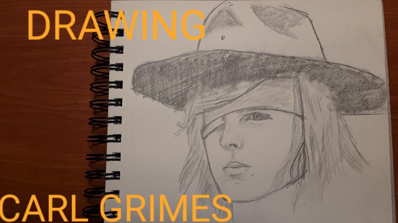 DRAWING: Carl Grimes (The Walking Dead) | Jir Drawings - YouTube
