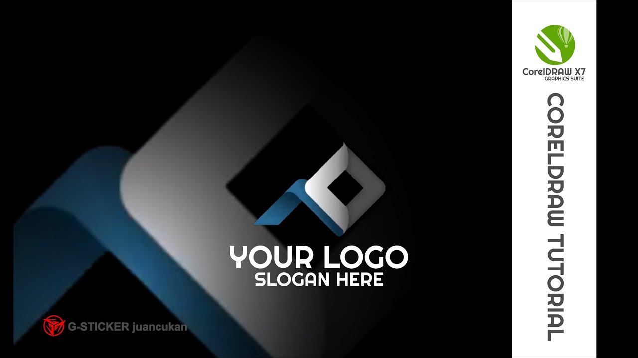 coreldraw professional - how to make a P sticker logo in coreldraw | coreldraw tutorial - YouTube