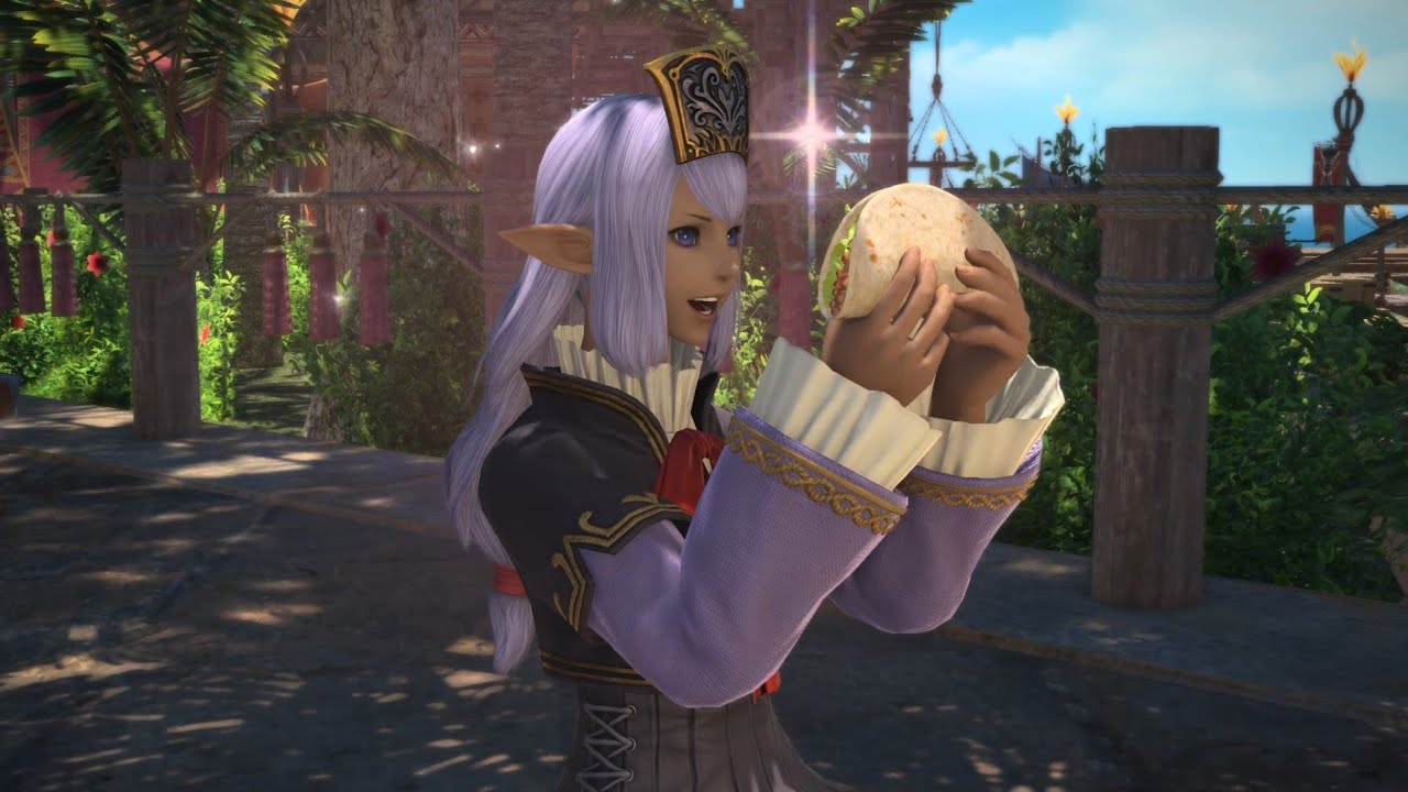 FFXIV Dawntrail Patch 7.1 Prishe and her tacos - YouTube