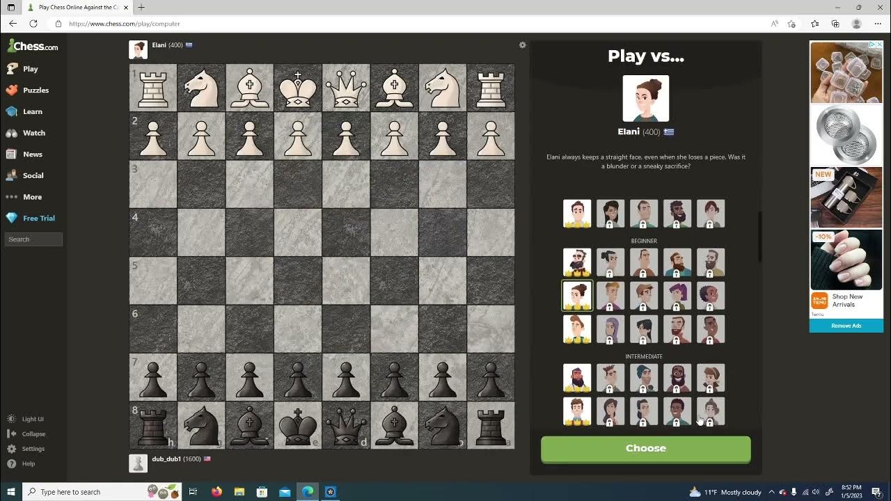 Beating the first three chess bots chess#1 - YouTube