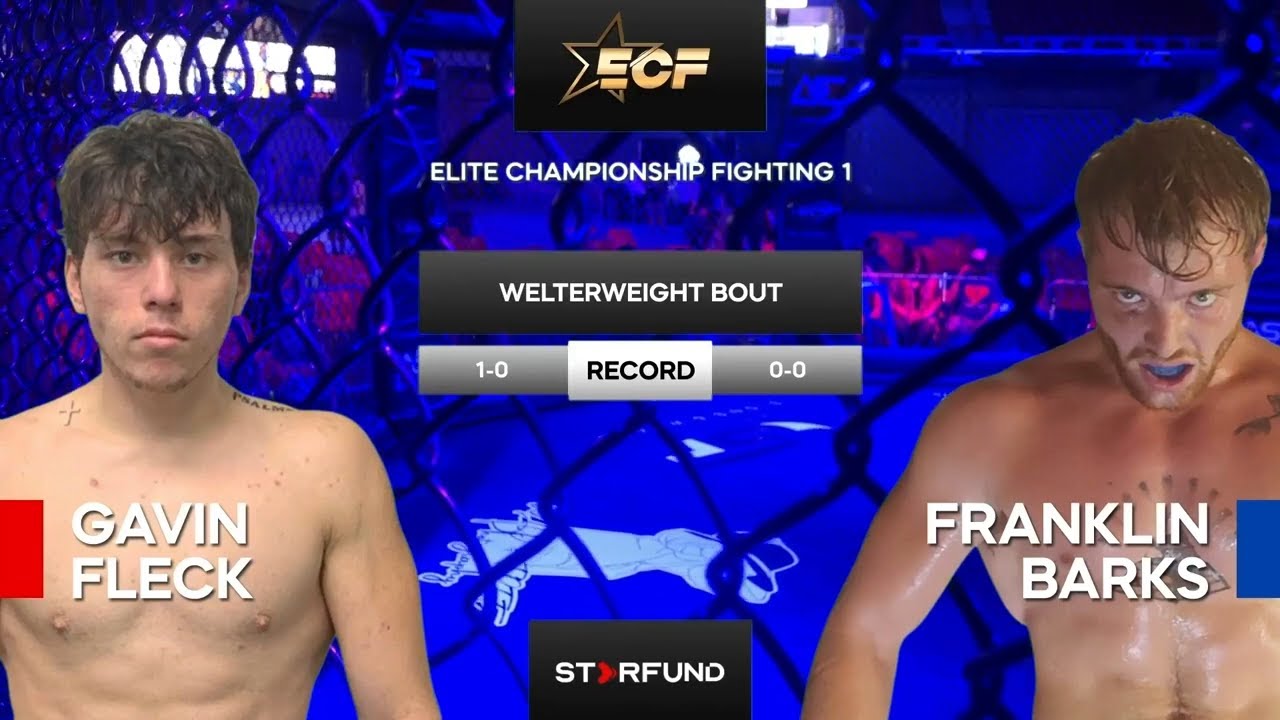 Gavin Fleck vs Franklin Barks ECF 1 - YouTube