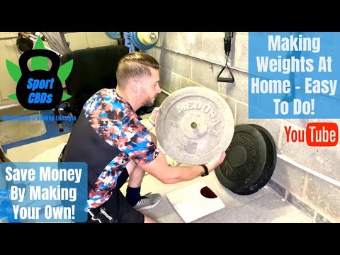 How To Make Concrete Weight Plates At Home, DIY Weights, Homemade ...