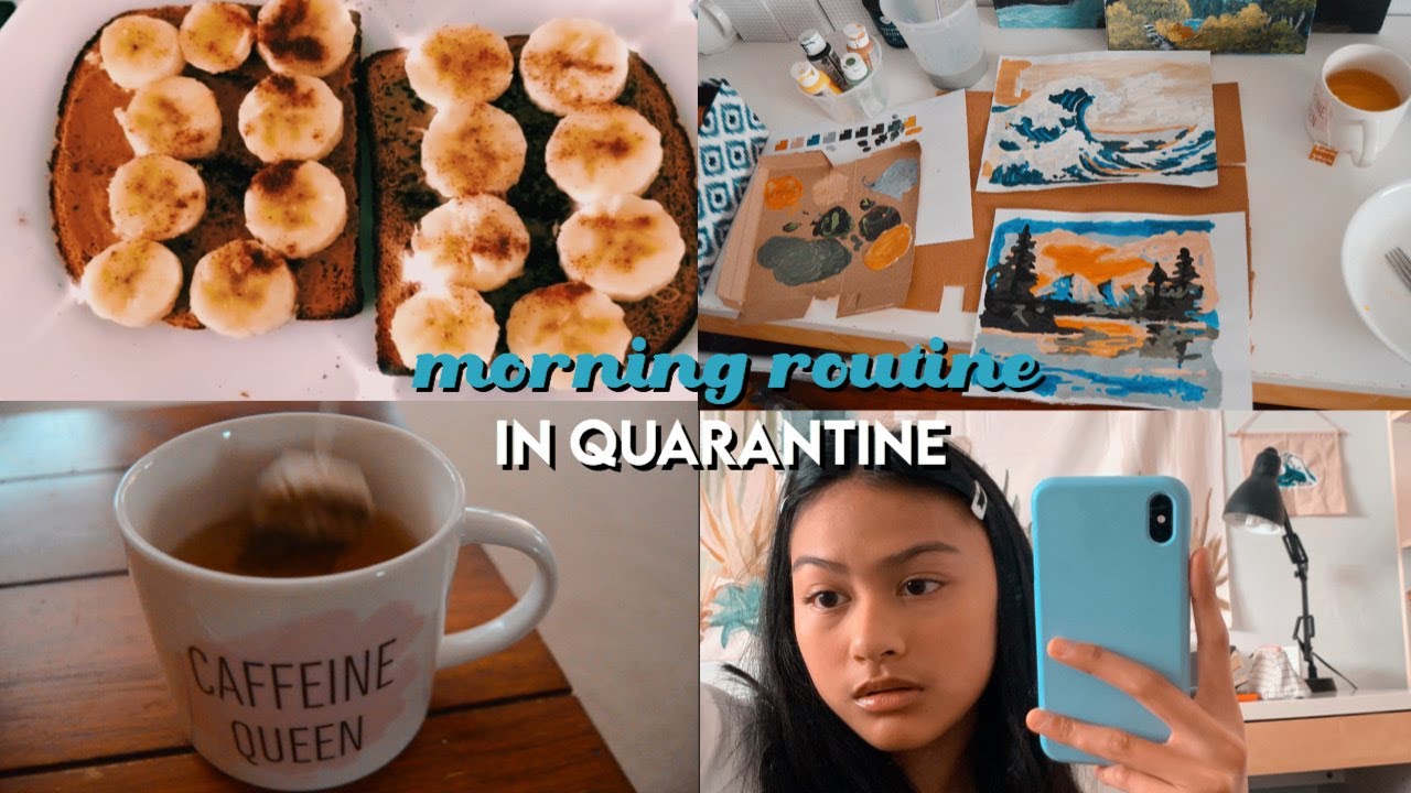 my "morning" routine in quarantine! - YouTube