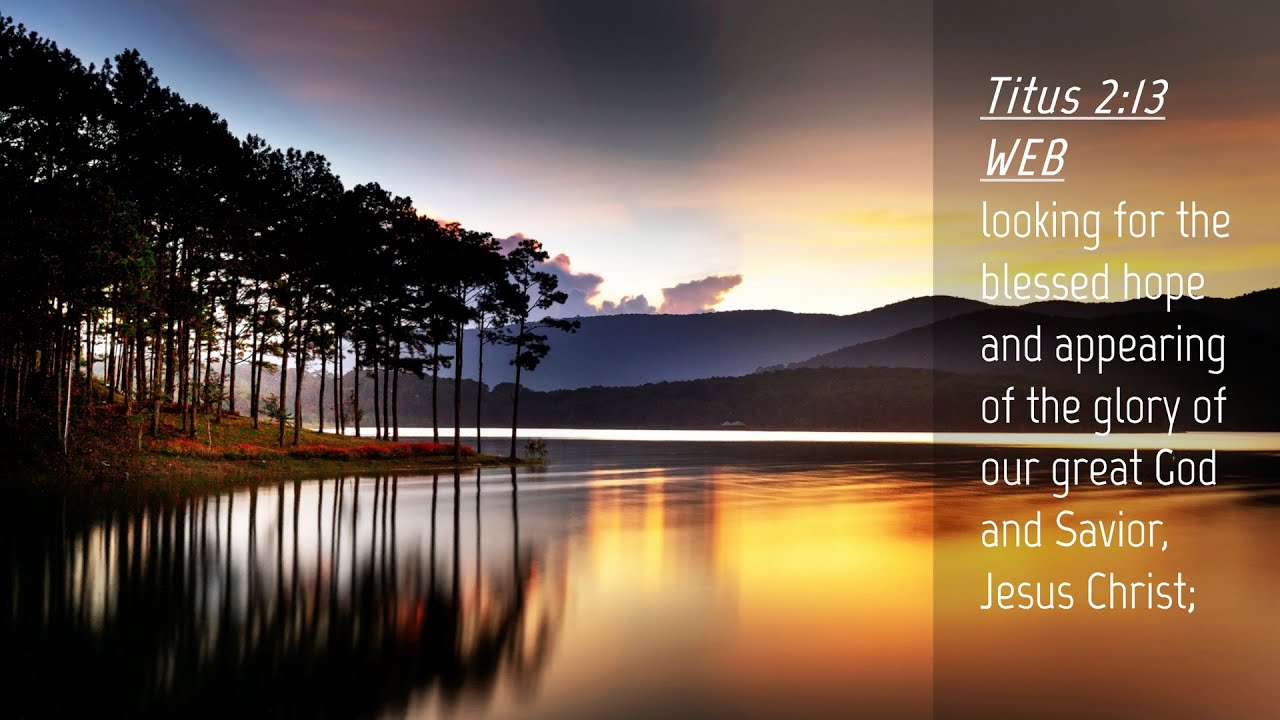 Waiting for that blessed hope - YouTube