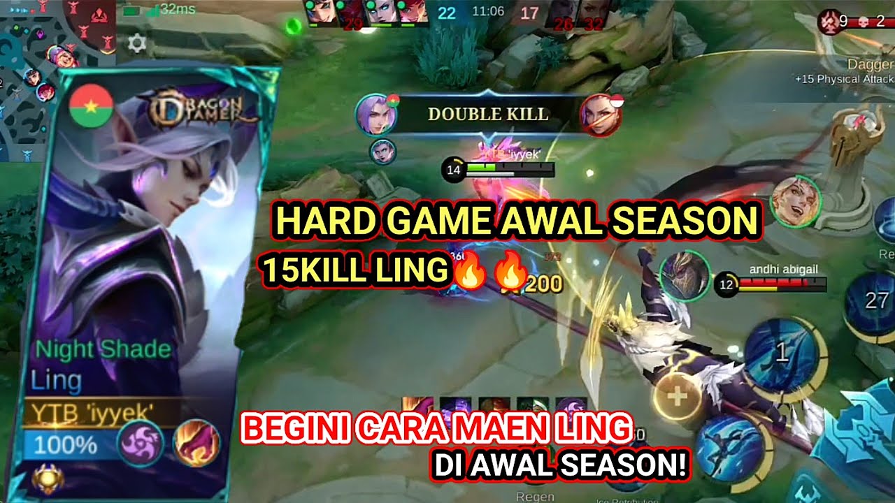 15KILL LING!!!AWAL SEASON UDAH KETEMU TOP GLOBAL HANZO AJA😱# ...