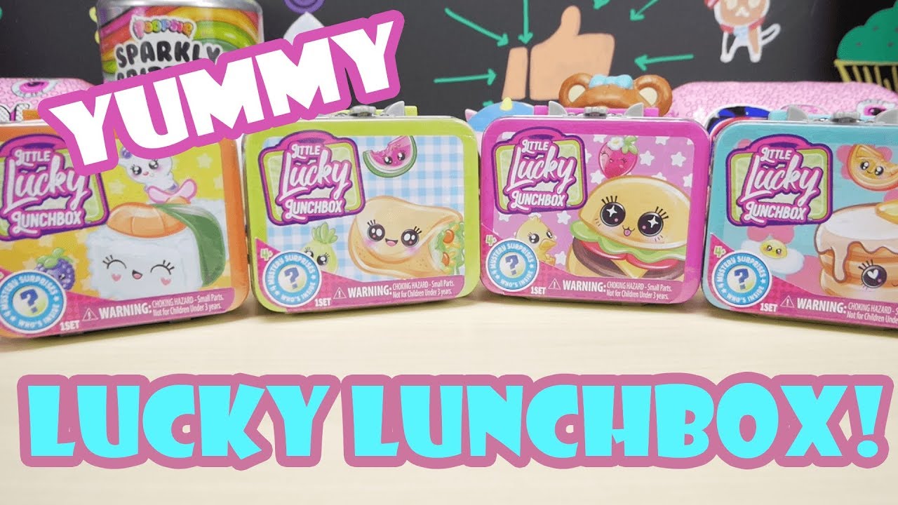 Little Lucky Lunchbox Tins Unboxing Toy Review - YouTube